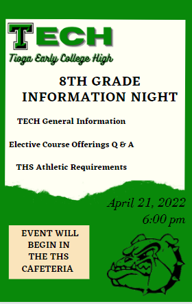 Tioga ISD - 8th Grade Information Night