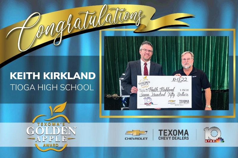 Tioga ISD - Texoma's Golden Apple Award