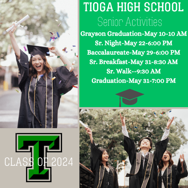 Tioga ISD - Senior End-of-Year Activities