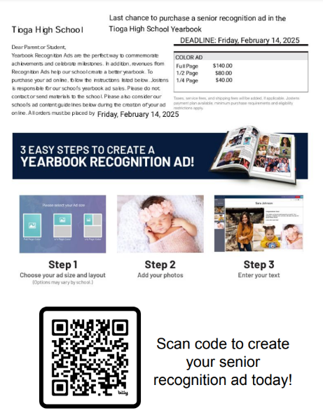 Tioga ISD - Senior Ads
