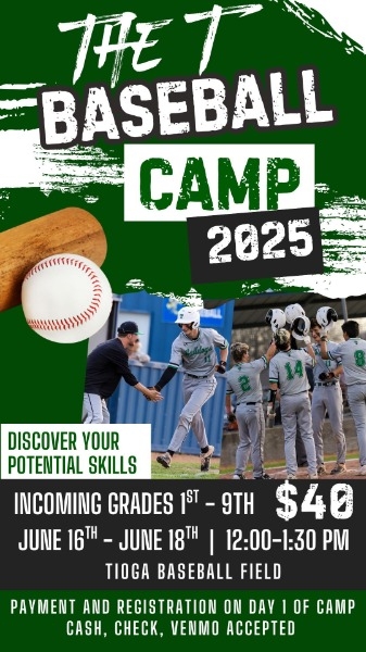 Tioga ISD - Baseball camp